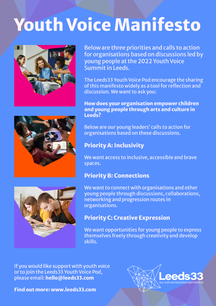 Leeds33 Youth Voice Manifesto – Leeds33